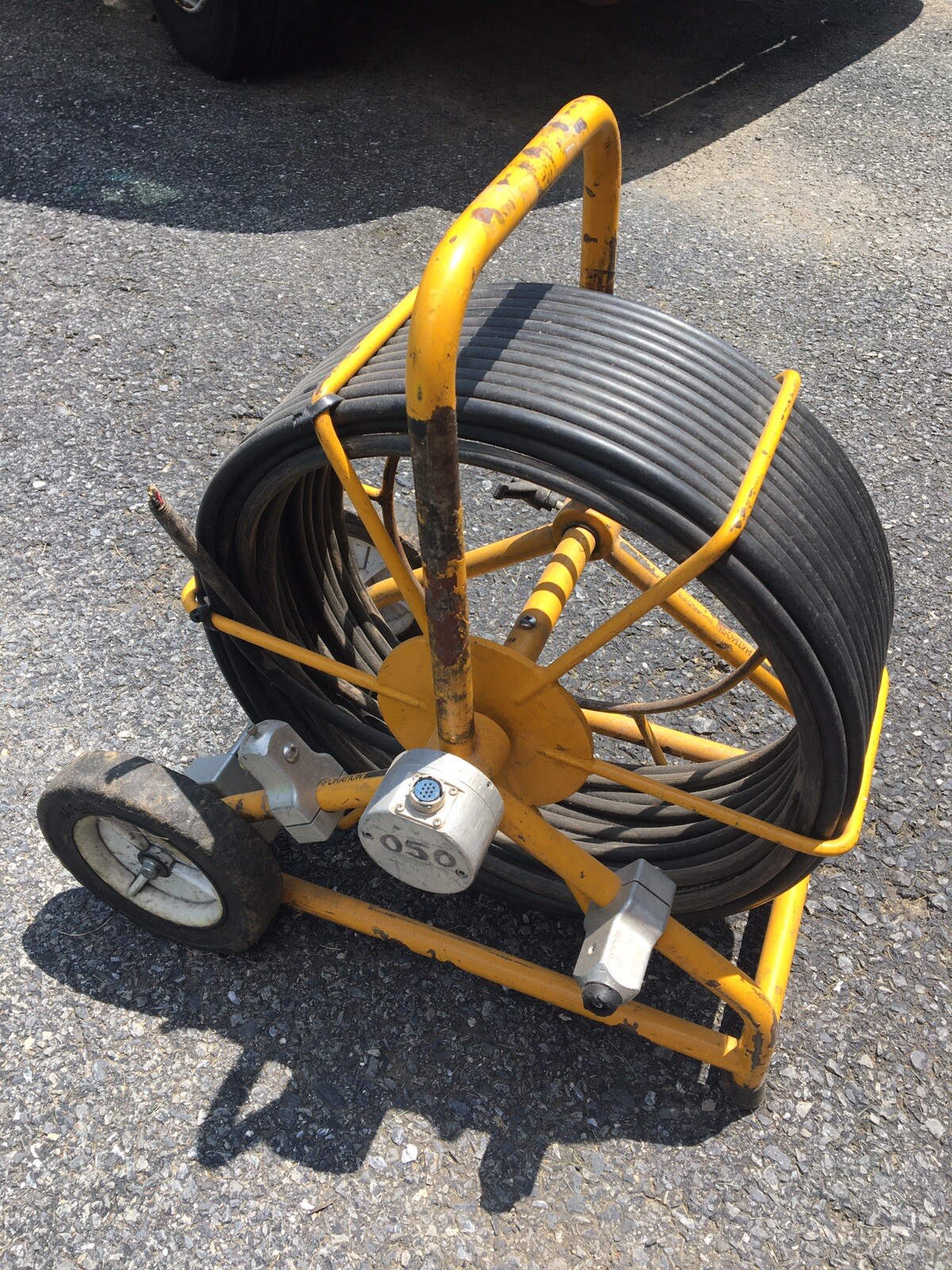 Plumbing Reel with Wheel Cage and Counter - Hathorn Sewer or Drain ...