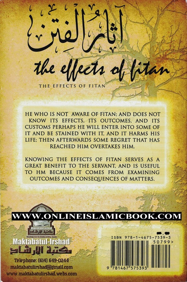 The Effects of Fitan By Shaykh Abdur Razzaq Ibn Abdul Muhsin Al-Abbad ...