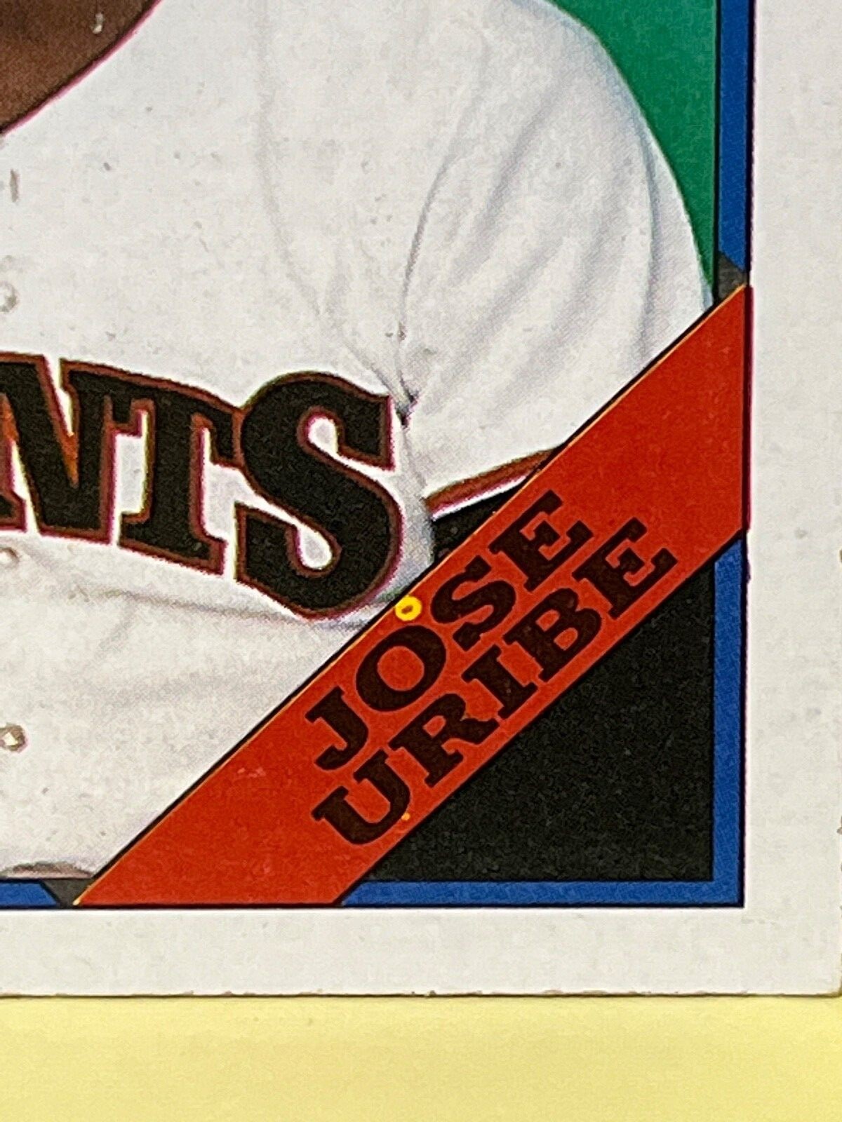 1988 Topps - #302 Jose Uribe ERROR | eBay