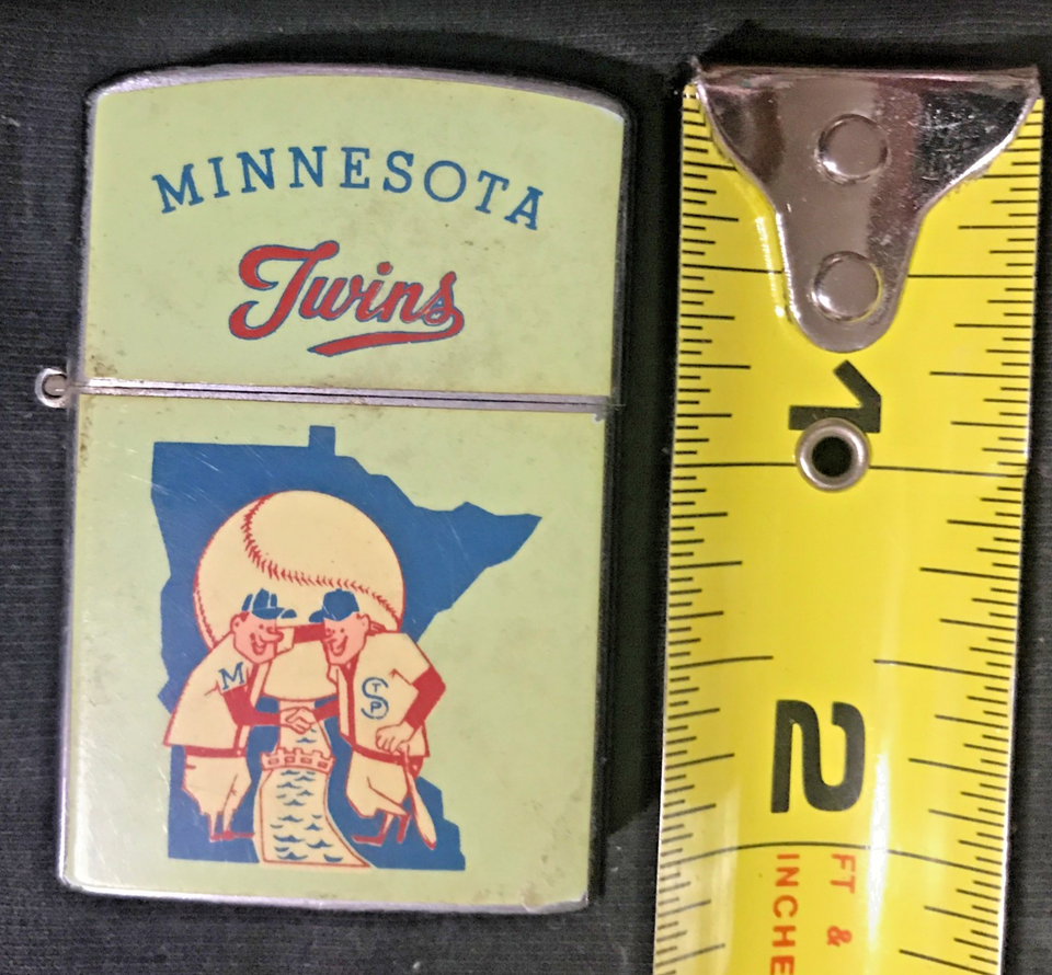VINTAGE MINNESOTA TWINS POCKET CIGARETTE LIGHTER • EARLY 1960s | eBay