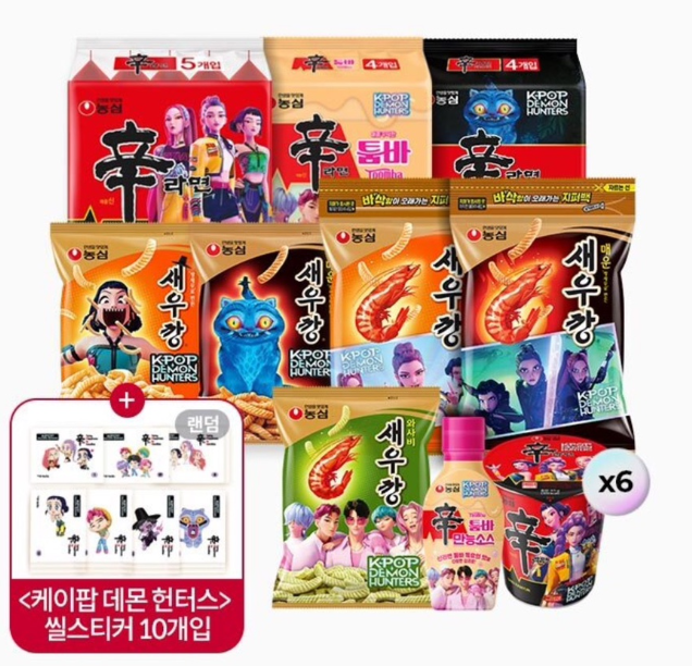 KPOP DEMON HUNTERS × Nongshim Shin Ramyun Limited Edition Full Set ...