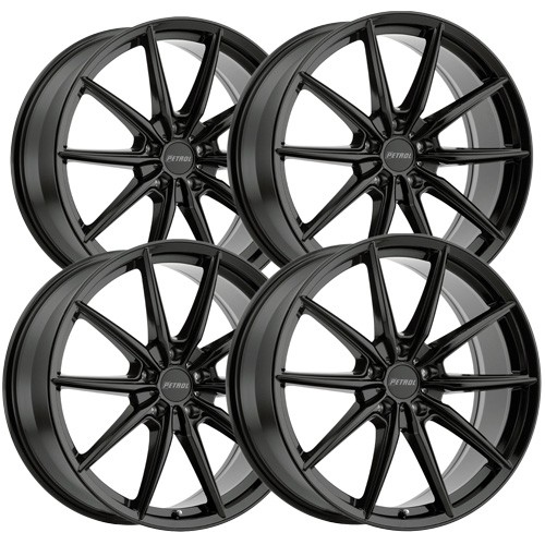 (Set of 4) Petrol P4B 17x8 5x105 +40mm Gloss Black Wheels Rims 17" Inch ...