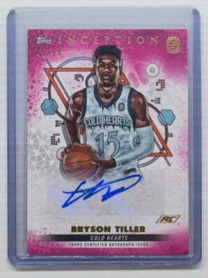 2022-23 Topps Inception OTE Bryson Tiller Pink Rookie Autograph Auto ...