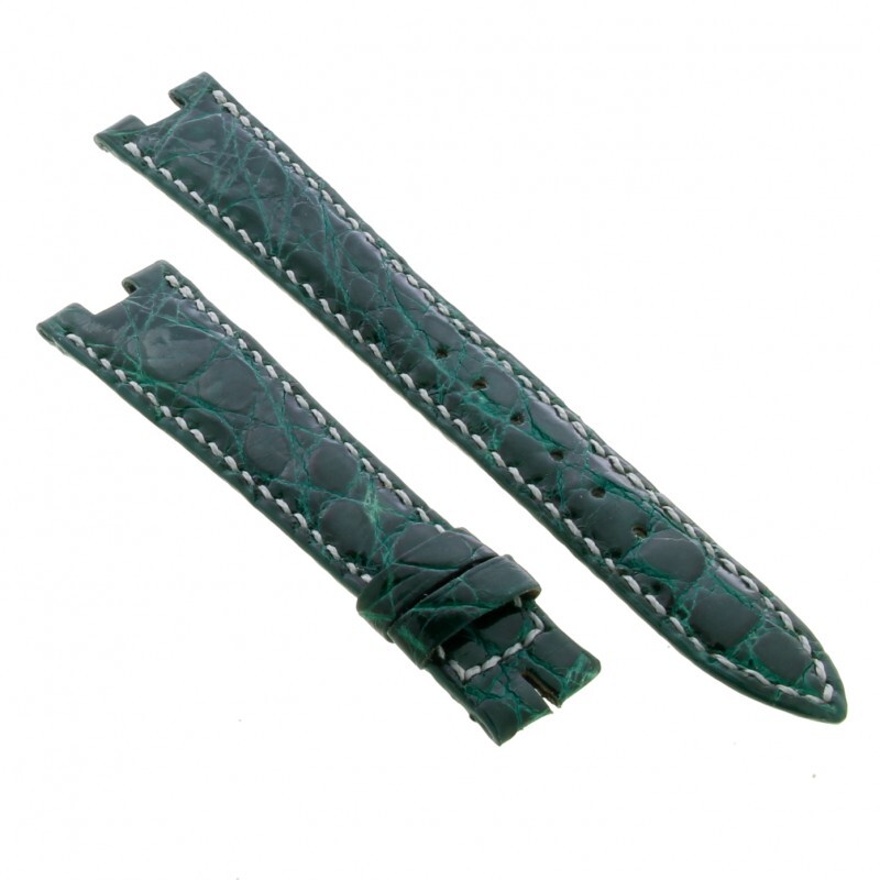 Dunhill Uhrenarmband Alligator Grün Poliert 18/14 MM Legt Fest Von 6 ...