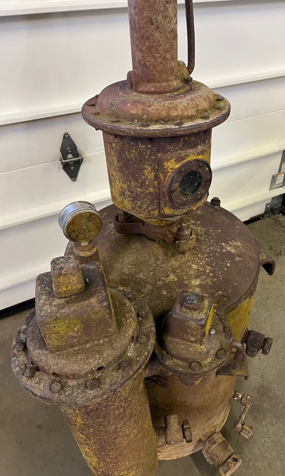 ACETYLENE GENERATOR RARE VINTAGE OLD MAKER MACHINE POT PATINA GAS ...