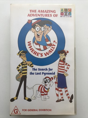WHERE’S WALLY? VHS THE SEARCH FOR THE LOST PYRAMID ABC FOR KIDS G 1999 ...
