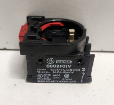 NEW NO BOX! GE CEMA 1NC 10A 660V CONTACT BLOCK 080BF01V | eBay