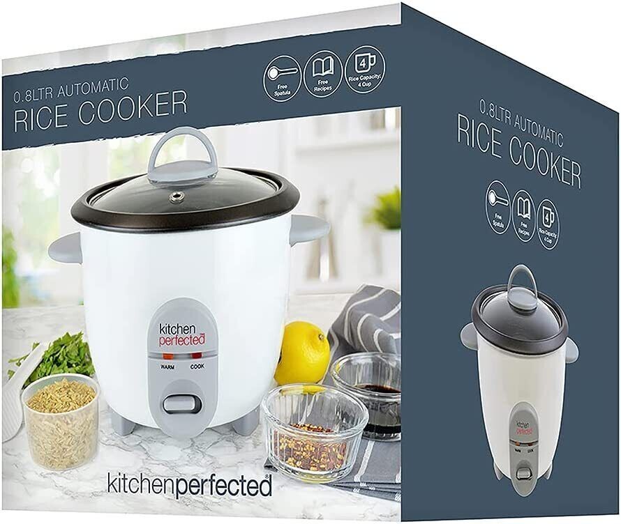 Rice Cooker Small Electric 0.8L Steamer Non Stick Bowl - White Mini ...