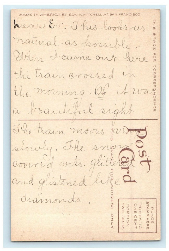 c1910s Sunset in Ogden-Lucin Cut-Off Utah UT from Overland Limited ...