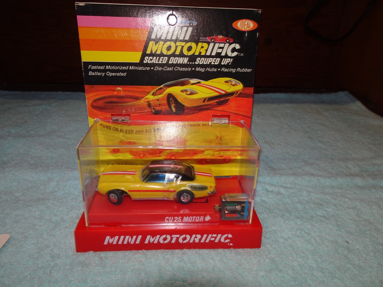 RARE 1969 Ideal Motorized Pontiac Firebird Mini Motorific Slot Car ...