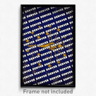 Denver Indiana Poster (IN City Souvenir 11x17 Town Print) | eBay