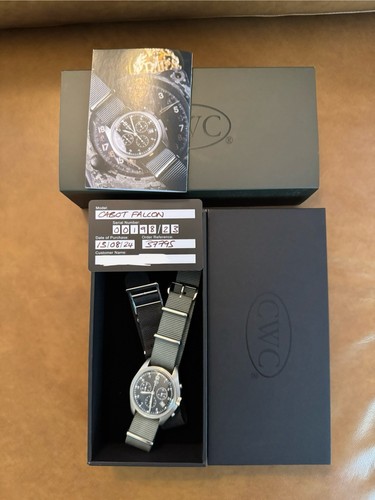 CABOT WATCH COMPANY (CWC) FALCON CHRONOGRAPH QUARTZ WATCH Swiss ...