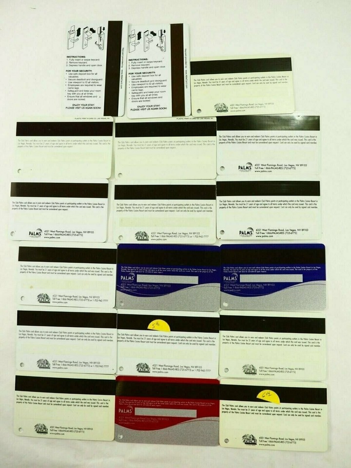 Palms Hotel & Casino Las Vegas Room and Players Club Cards 18 Types You ...