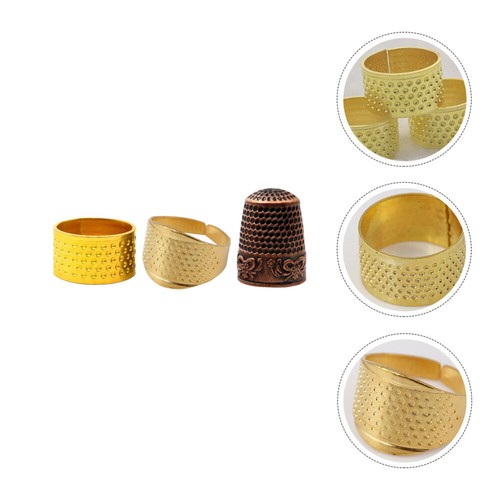 3 Pcs Sewing Thimble Crochet Kit Crocheting Finger Sleeves Cots | eBay