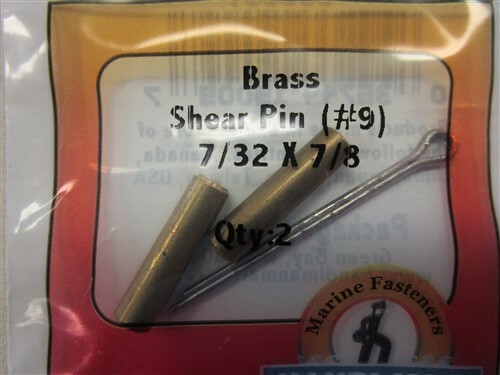 HANDI-MAN MARINE BRASS SHEAR PIN (#9) SET OF (10) 7/32" X 7/8" 550081 ...