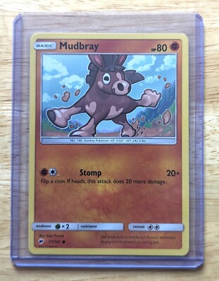 Mudbray 77/147 Common Sun & Moon Burning Shadows Pokemon TCG MINT | eBay