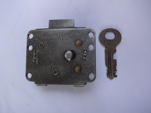 10L lock for Automatic Electric 3 slot payphone vault door. Gray also ...