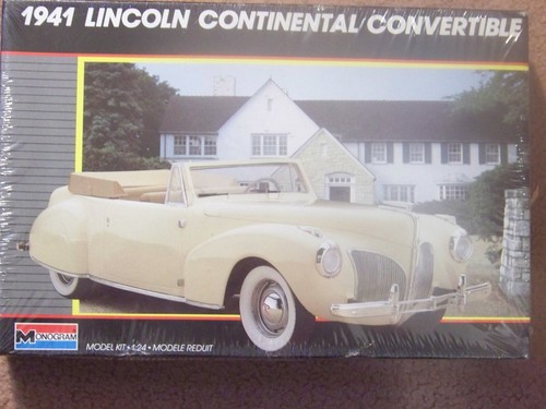 Monogram 1941 Lincoln Continental Model Kit 1/24 Scale | eBay