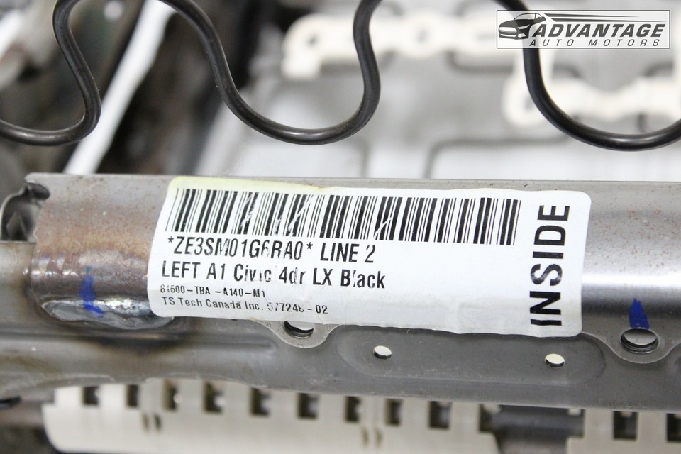 2016-2021 HONDA CIVIC FC LX FRONT LEFT DRIVER SIDE SEAT FRAME RAIL ...