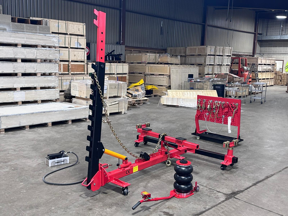 Portable Auto Body Puller Frame Straightener free clamps + 10,000 psi ...