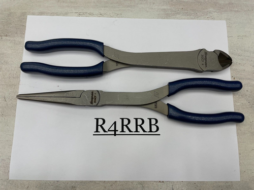 Snap-on Tools USA NEW 2pc POWER BLUE Diagonal Cutter & Needle Nose ...