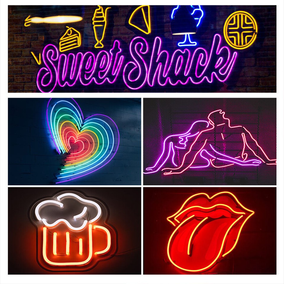 1M 2M 3M 5M 12V Flexible Sign Neon Lights Silicone Tube LED Strip with ...