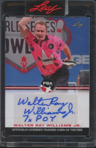 2024 Leaf PBA Walter Ray Williams Jr. /148 Inscription &x Champ Auto ...