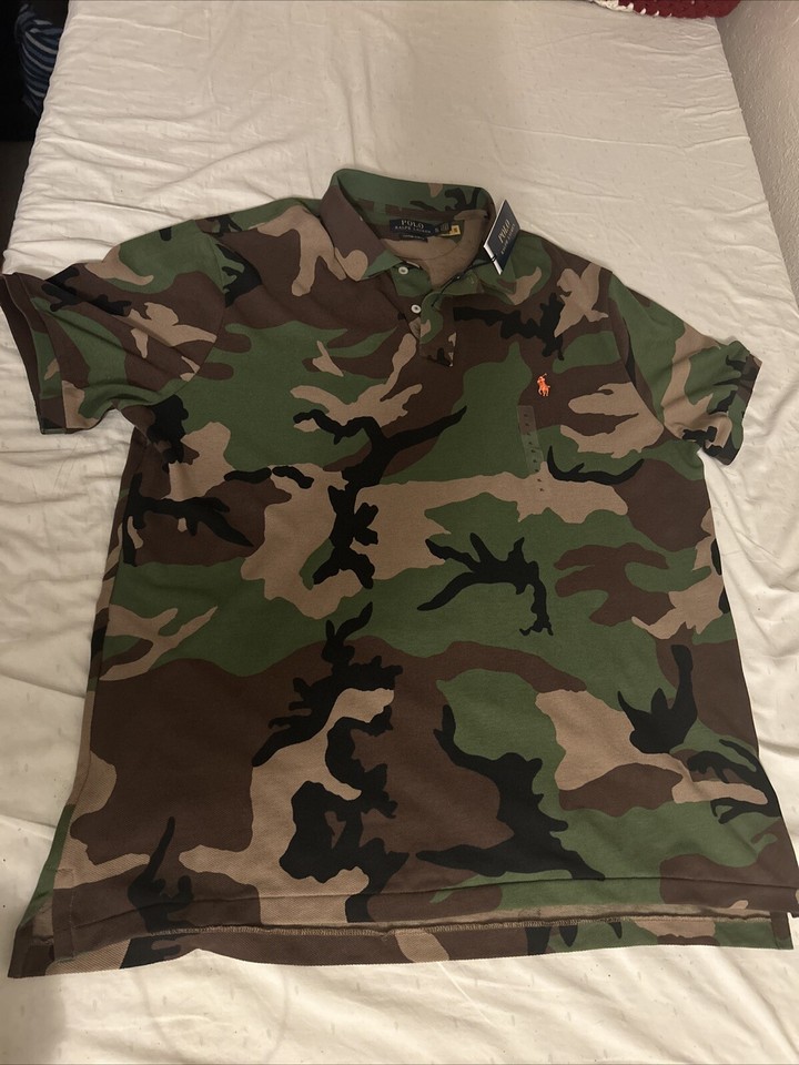 Ss Camo Polo Size Extra Large, Never Worn, Original Tag. Barcode ...