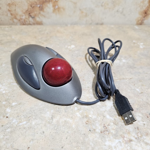 Logitech Trackman Marble Trackball Tbc21 T-bc21 for Left Handed Mouse ...