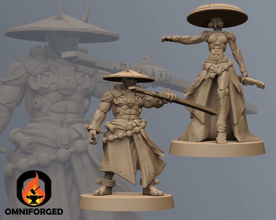 Cyberpunk Miniature Mini Bushido Soul Reapers Papsikels Cyborg 2077 RPG ...