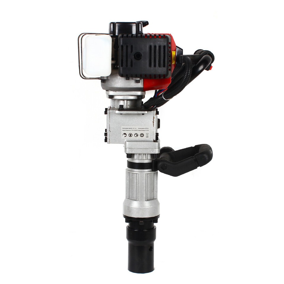 T Post Driver 2 Stroke Motor Push Pile Gas-Powered Fence Jack Hammer ...