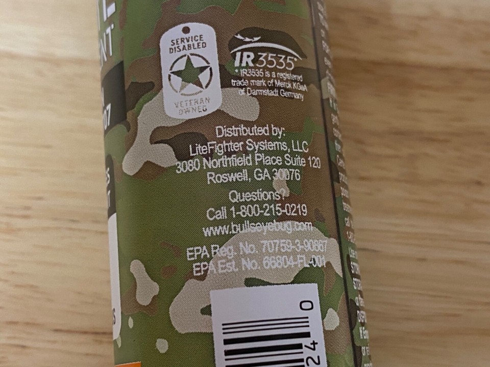 MILITARY BULLSEYE BUG INSECT MOSQUITO SPRAY REPELLENT PROTECTION DEET ...