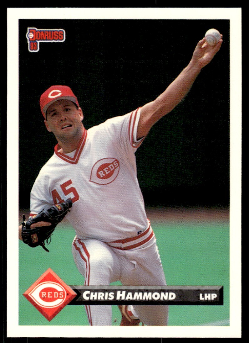 1993 Donruss Baseball Card Chris Hammond Cincinnati Reds #346 | eBay