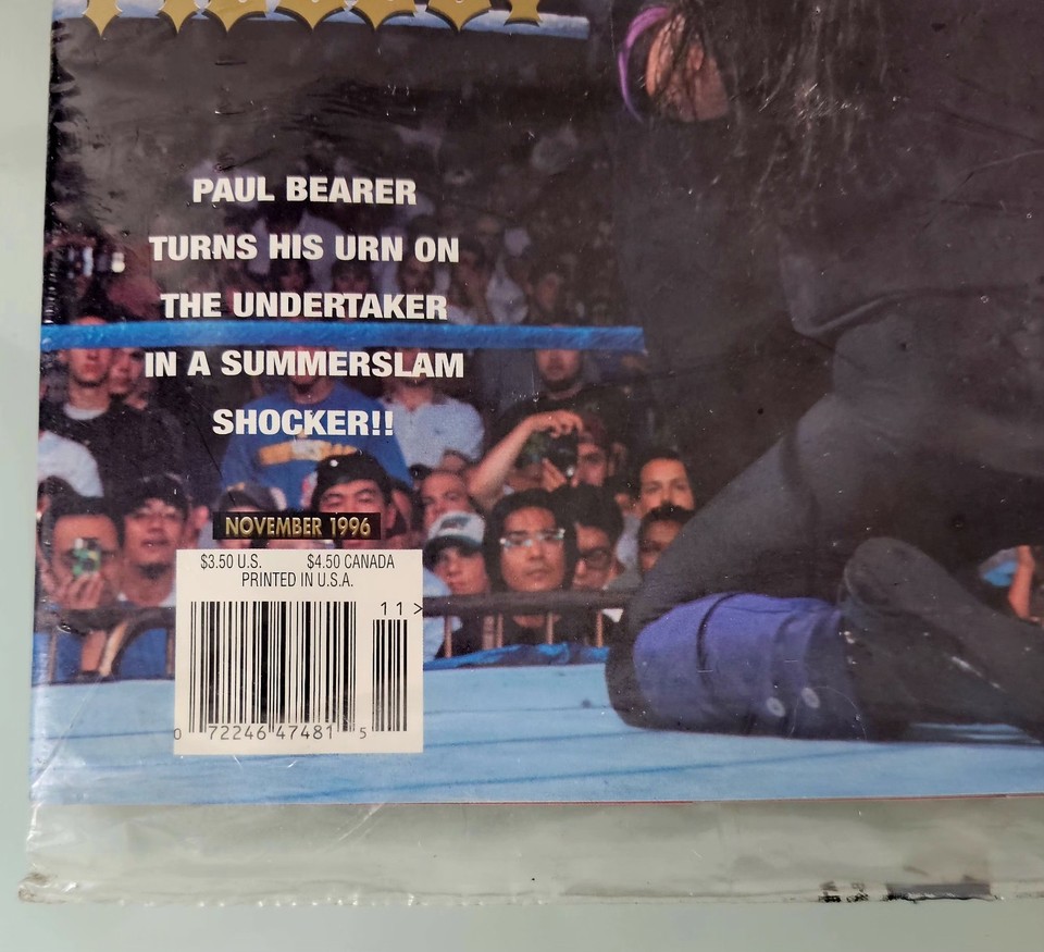 WWF Magazine November 1996 Paul Bearer Undertaker w/ Trading Cards | eBay