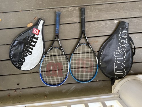 Wilson Tennis Rackets Set, Blue, Comfort Grip, Lightweight Design | eBay