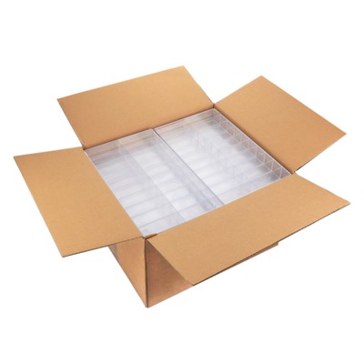 12x assortment box (L xWxH) 355 x 210 x 40 plastic transparent sorting ...
