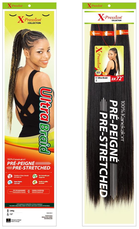 XPRESSION ULTRA BRAID HAIR FOR BRAIDING, EXPRESSION "KANEKALON ...