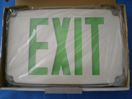Lithonia Lighting WLTE W 1 G EL WLTE Series Wet Location Exit Sign | eBay