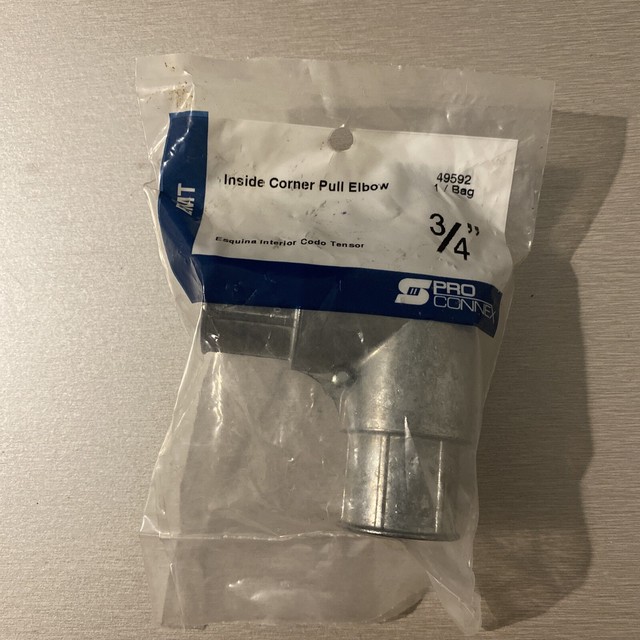 Sigma Electric 49592 EMT Inside Corner 90 Degree Pull Elbow 3/4" for ...