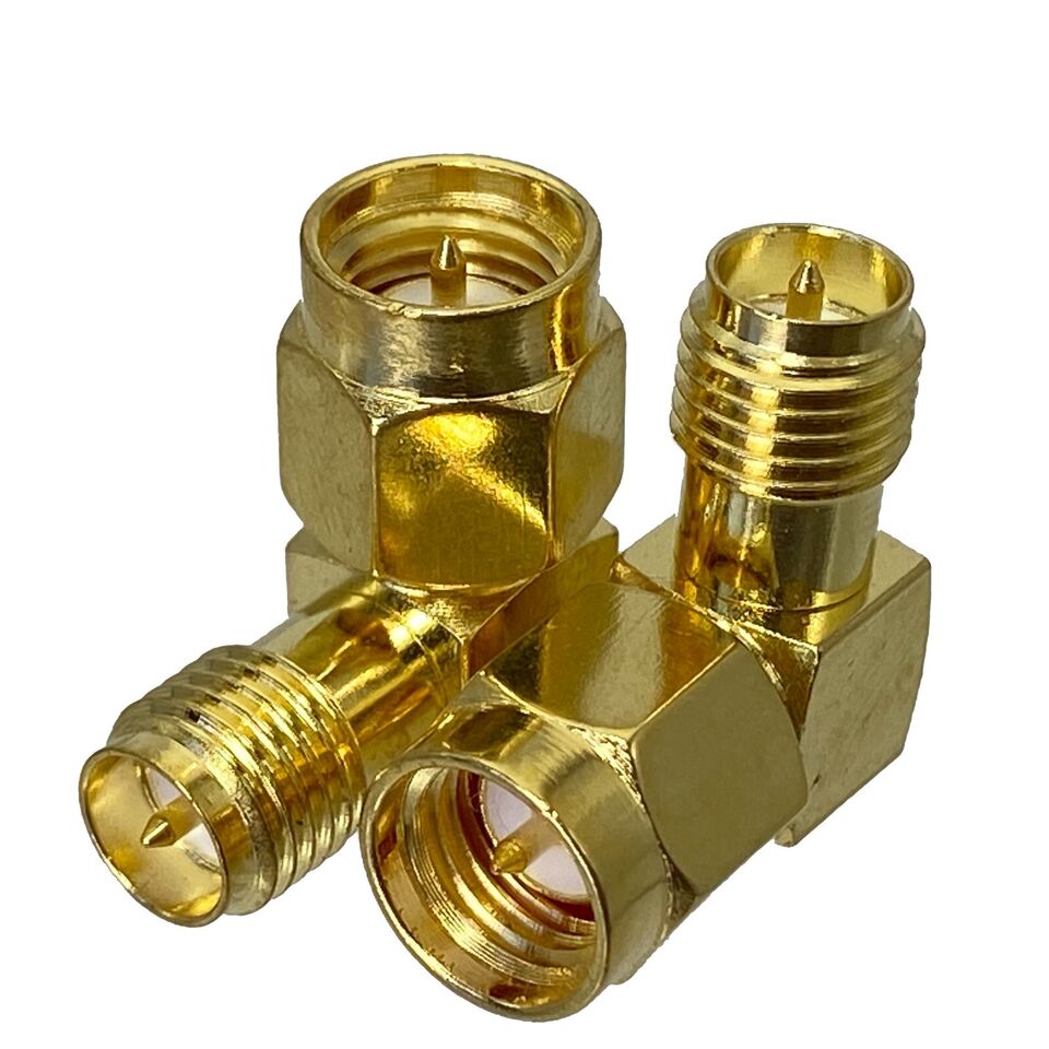 Adapter SMA to SMA RP SMA Male Plug & Female Jack Connector RF Coaxial ...