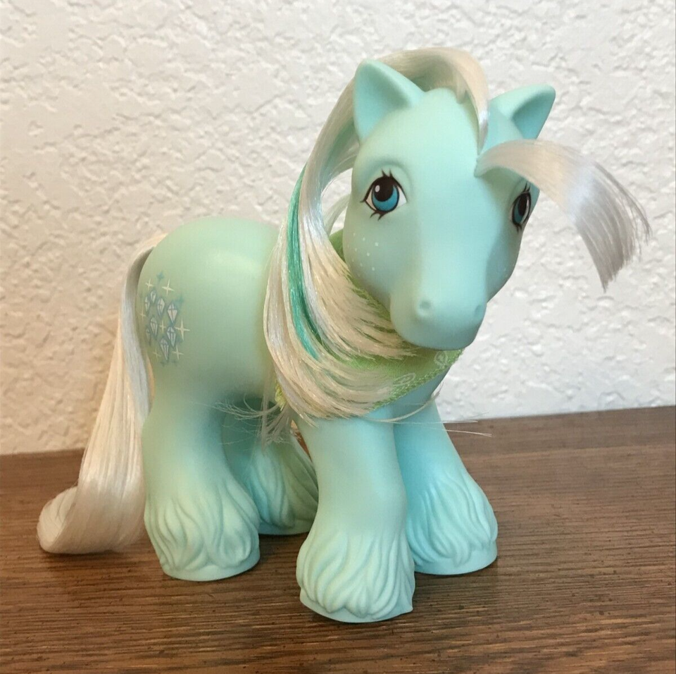 Vintage G1 My Little Pony ICE CRYSTAL MOUNTAIN BOY, BRUSH, Big Brother ...