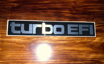 22RTE Toyota Pickup 4runner Turbo EFI Intake Badge Decal Repro Sticker ...