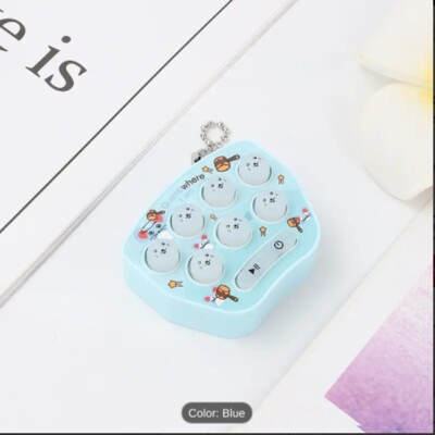 Keychain whack-a-mole children's toy speed push game console Fidget Toy ...
