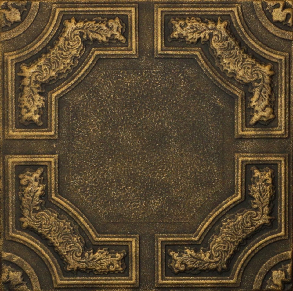 GLUE UP R28A Caracas 20x20 TIN LOOK FAUX CEILING TILES DIFFERENT COLORS ...