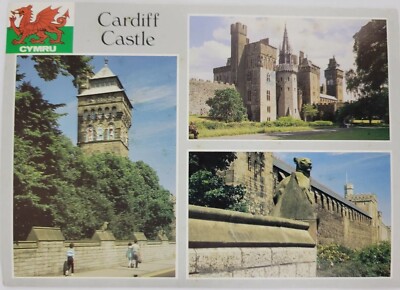 Cardiff Castle Wales UK Multi View Postcard 6X4 Posted | eBay