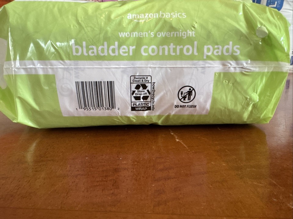 Amazon Basics Incontinence, Bladder Control & Postpartum Pads for Women ...