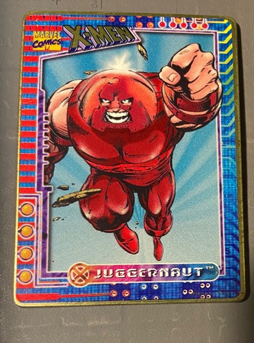 JUGGERNAUT RARE X-MEN MARVEL METAL CARD #17 Metallic Impressions 1996 ...
