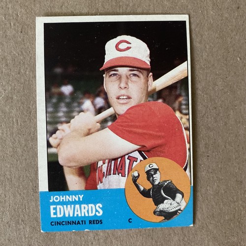 1963 Topps Baseball Johnny Edwards Cincinnati Reds Card #178 | eBay