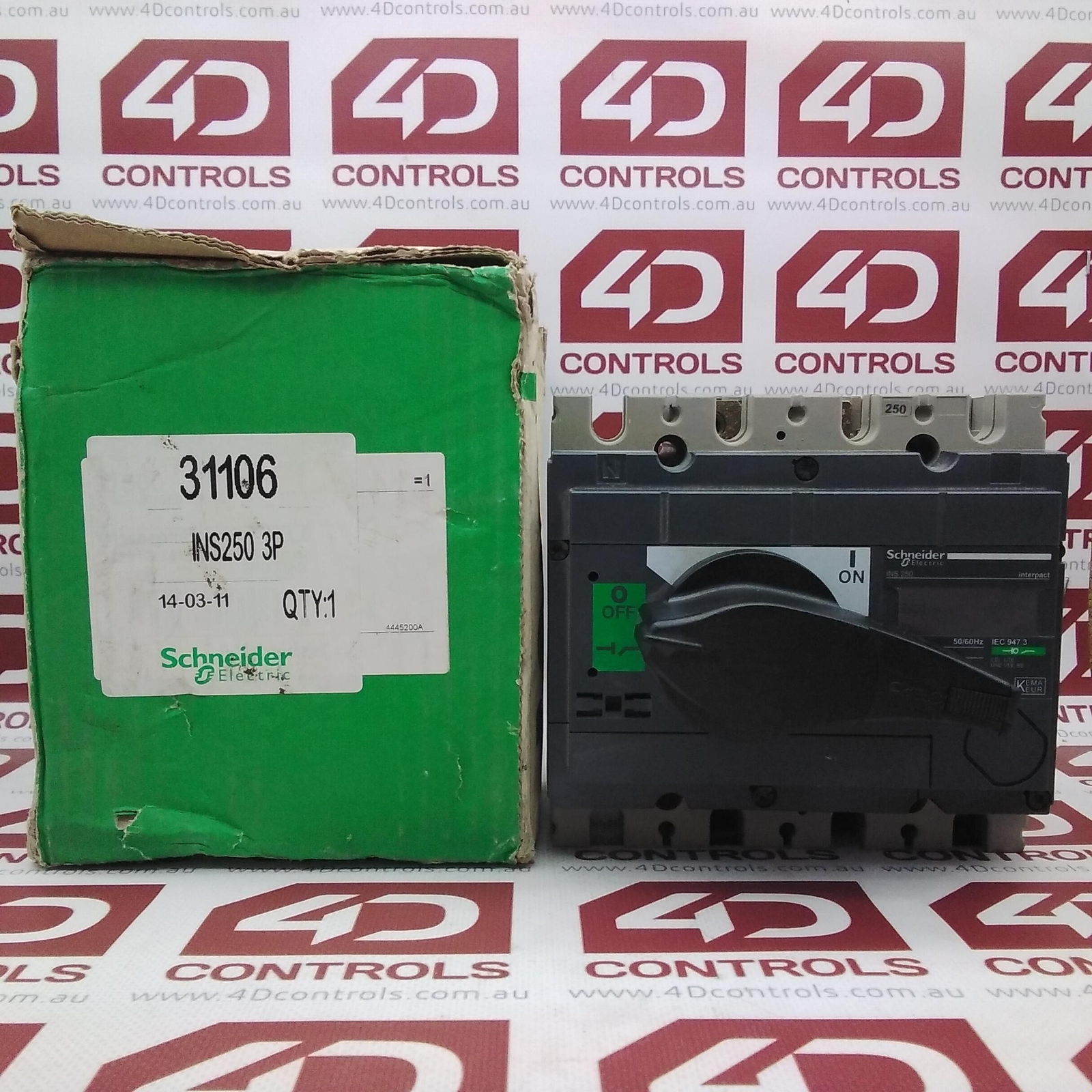 31106 | Schneider | Compact INS250, 250 AMP, 3 Pole, Standard Version ...