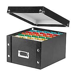 Index Card Holder - Collapsible Organizer Box fits 1100 5x8-Inch ...